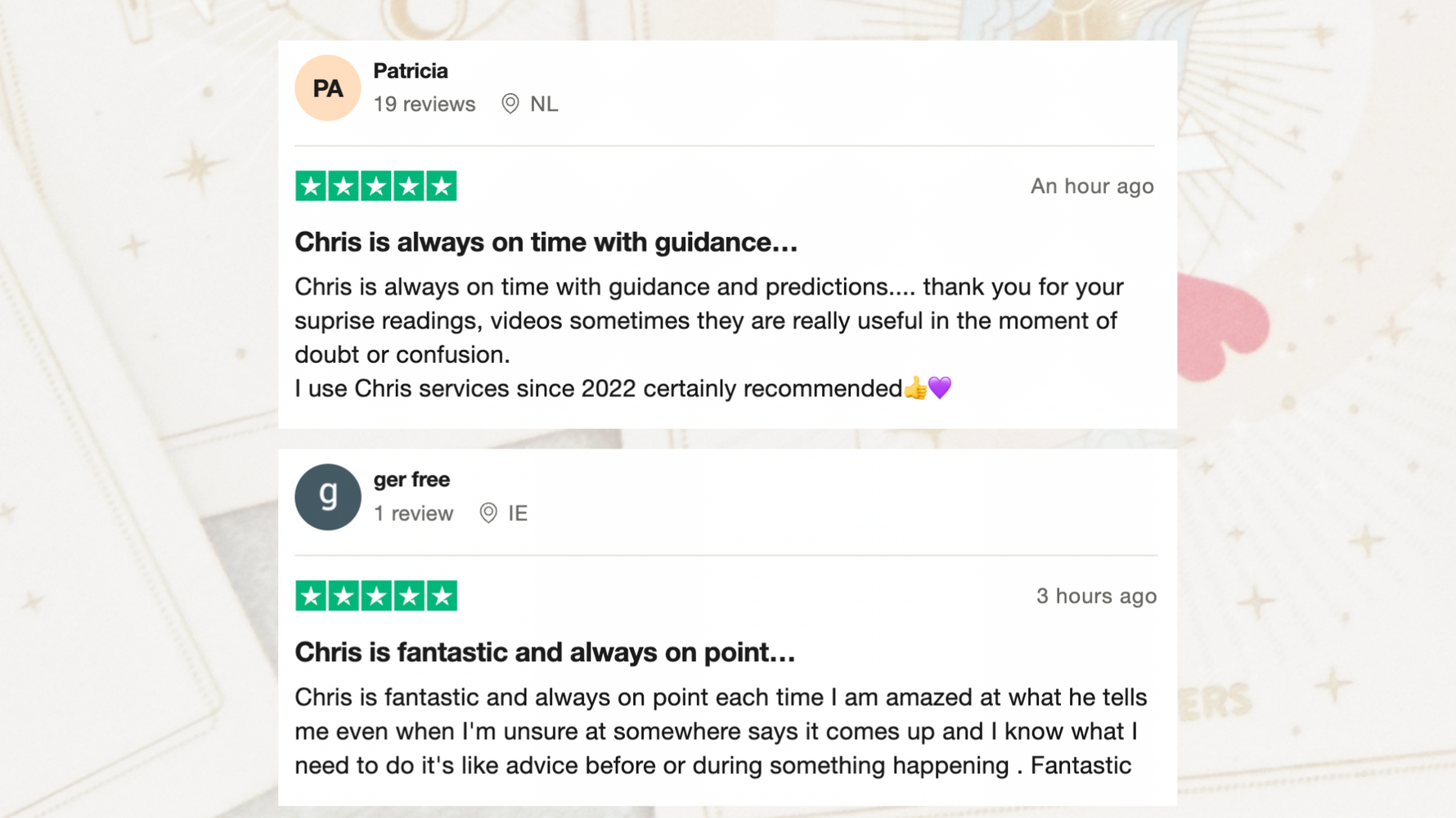 Chris Riley | Celebrity Psychic | Tarot Readings